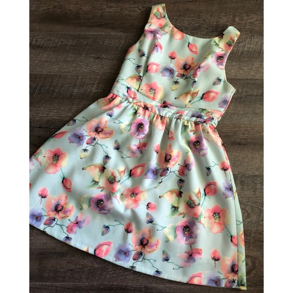 Ark & Co | Dresses | Ark Co Gorgeous Light Blue Floral Cocktail Dress ...